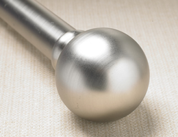 Ballcap 1 Inch Drapery Rod - Curtain Rod