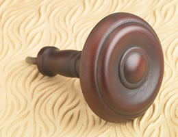 Wood Rosette Drapery Tieback Post Style